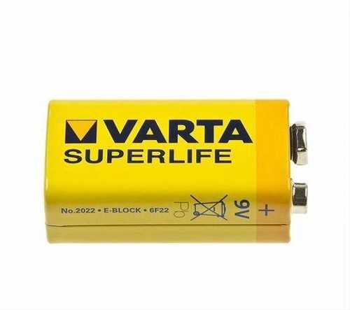 Батарейка крона 6F22 varta superlife 9V