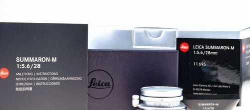 Leica Summaron-M 28 мм, f/5.6, серебристый хром