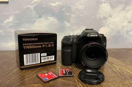 Зеркальный фотоаппарат Canon EOS 40D + объектив Yo