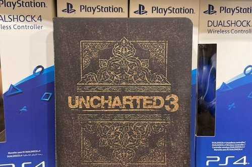 Uncharted 3 для sony ps3 диск с книгой