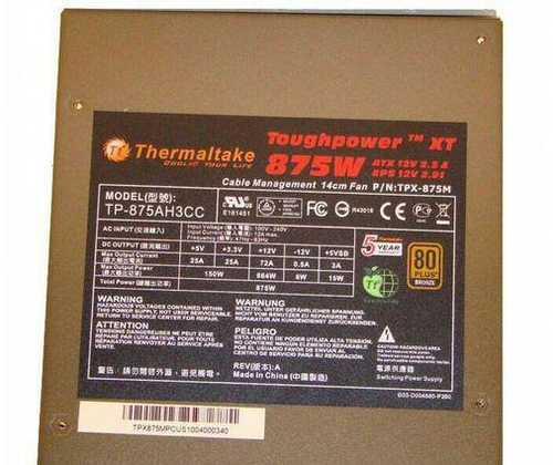 Блок питания Thermaltake toughpower XT 875w