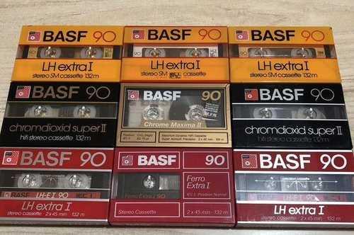 Аудиокассеты basf 80-х годов 9 штук