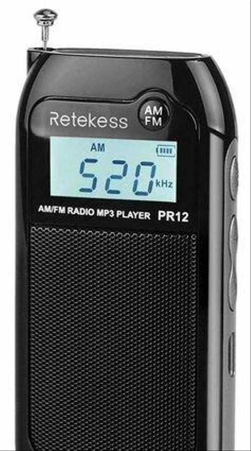 Карманный мини радиоприемник с mp3 Retekess PR12