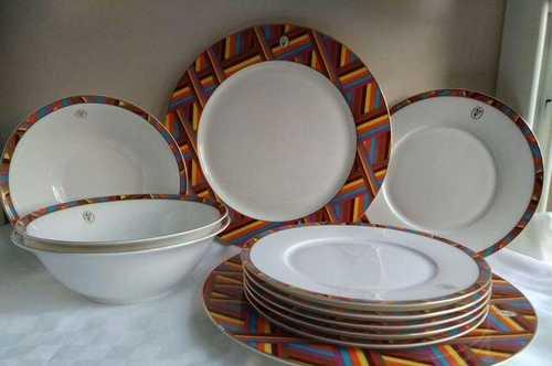 Набор столовой посуды, тарелки от Юдашкина