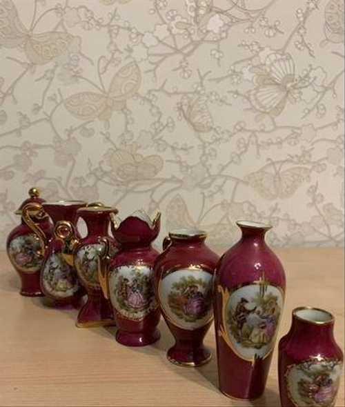 Лиможский фарфор Limoges вазочки миниатюрные