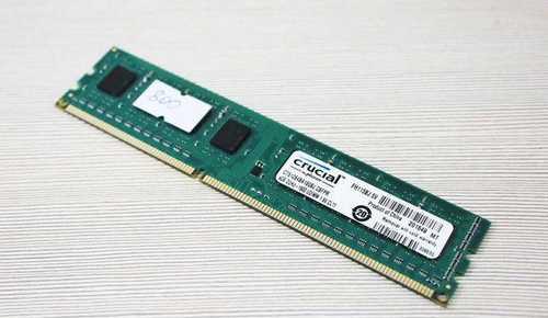 Оперативная память DDR3 4 GB 1600 MHz Crucial