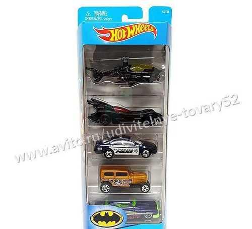Машинки Hot Wheels 5 шт серия Batman 999-5