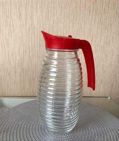 Кувшин графин для воды и напитков стекло 1,5л