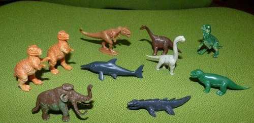 Коллекция динозавров из киндер 90-е редкая серия