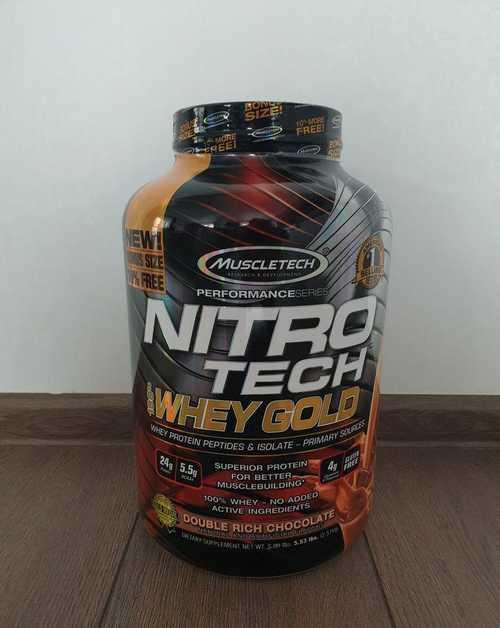 Протеин изолят MuscleTech Nitro Tech Whey Gold