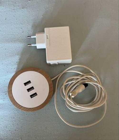 Зарядное устройство на 3 USB (IKEA) Нурдмэрке