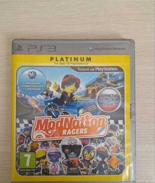 Упаковка из под диска от игры ModNation racer ps3