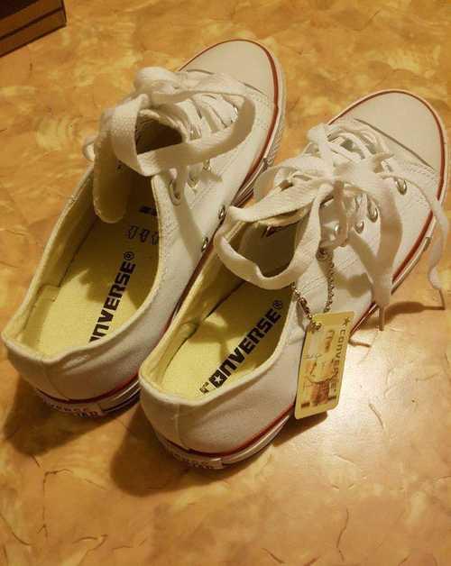 Кеды Converse Новые белые низкие