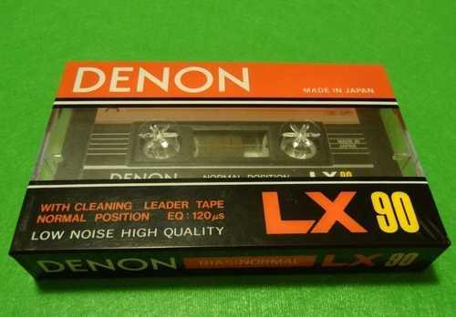 Аудиокассета Denon LX 90 черный корпус