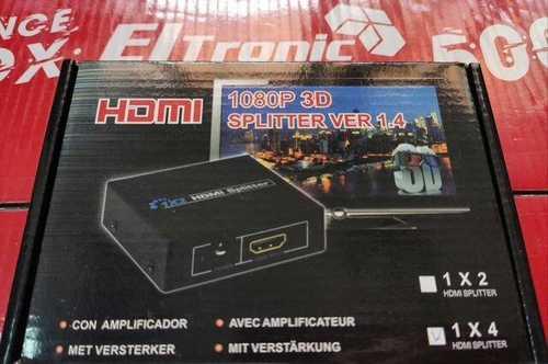 Hdmi splitter (Сплиттер) ver 1.4 1800P 3D (1x4)