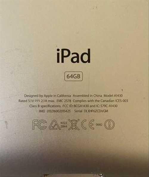 Ipad 3 64gb wifi 3g