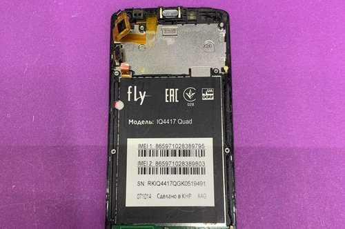 Fly IQ4417 дисплейный модуль бу
