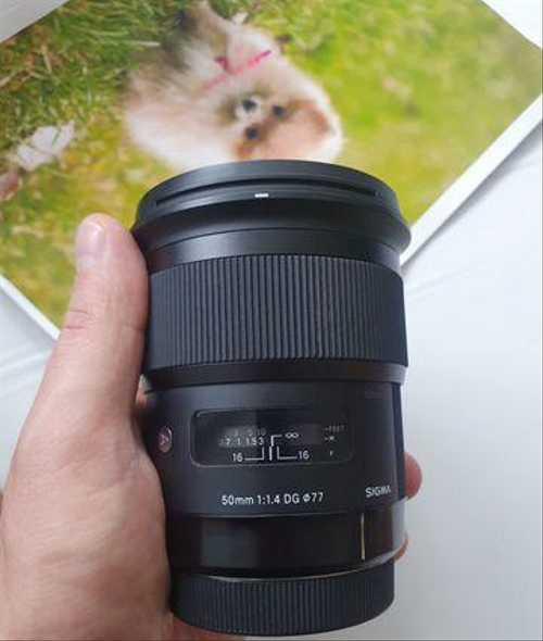 Объектив sigma 50mm F 1.4 ART Canon.Как новый