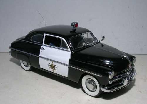 1/24 Danbury Mint 1949 Mercury Police Cruiser