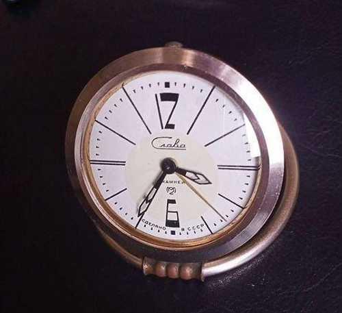 Часы - будильник Слава, механика СССР, 1957 год
