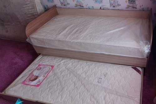 Кровать двухспальная двойная детская