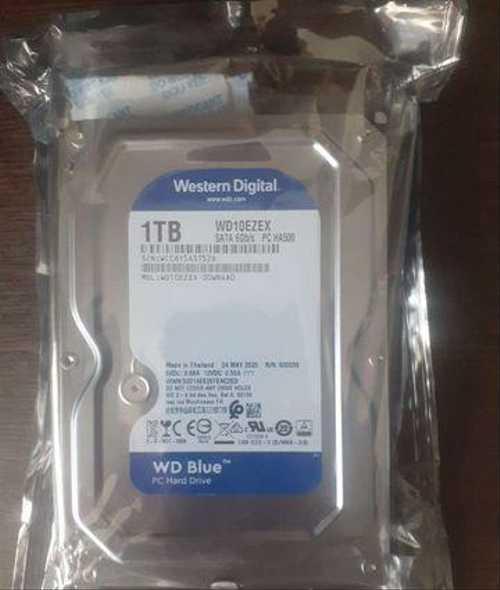 Wd blue 1tb запечатан, гарантия