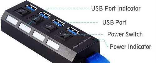 Usb-хаб 2.0 Multi 4 USB порт