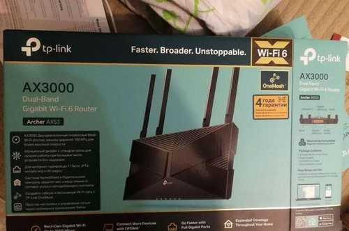 WiFi роутер тп линк ax3000