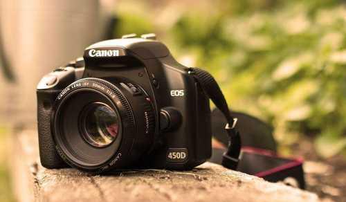 Canon 450d + Объектив 50мм 1.8