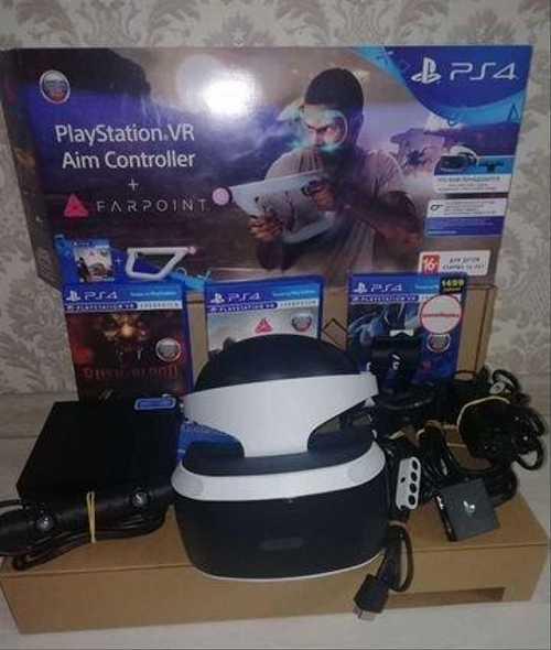 PS4 VR + камера v2 +aim controller