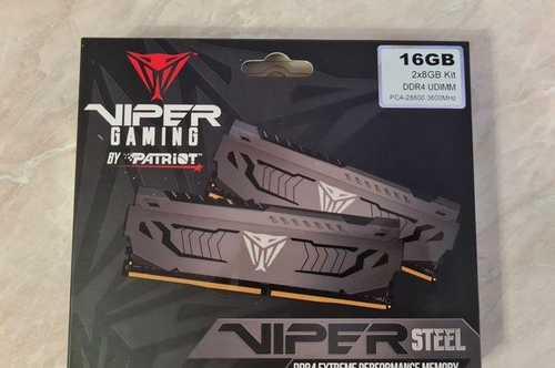 Patriot Memory viper steel 16GB (8GBx2) DDR4 3600