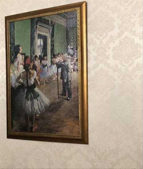 Интерьерная картина паззл Дега Танцовщицы в раме