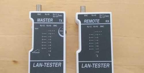 Кабельный тестер LAN для BNC, RJ-45/12/11