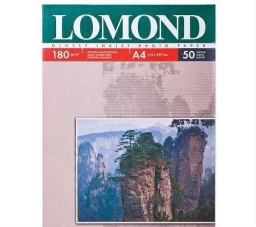 Фотобумага Lomond А4 двухстор. глянцевая 180гр