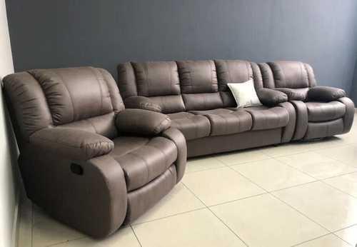 Комплект Порто (диван, кресло-реклайнер)