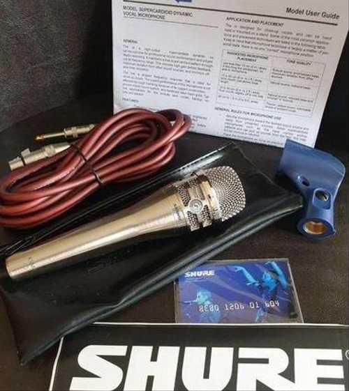 Микрофон Shure KSM8 + провод,чехол и держатель