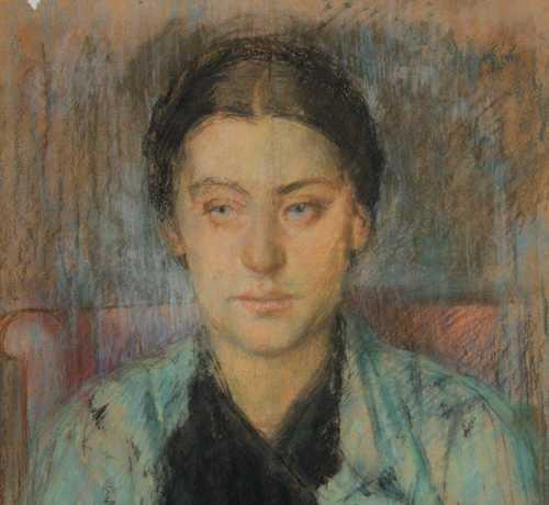 Лурье А.А.(1916-1990)"Портрет молодой женщины" 194