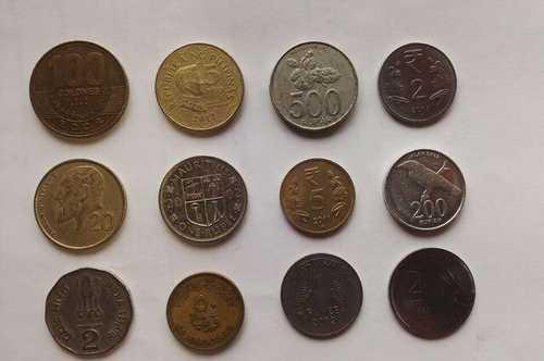 7) Монеты разных стран 50 шт 25 стран без повтора