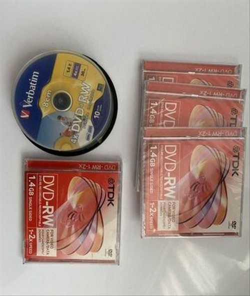 Болванки - комплект дисков dvd-rw 8 см