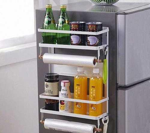 Кухонная стойка органайзер магнит на холодильник