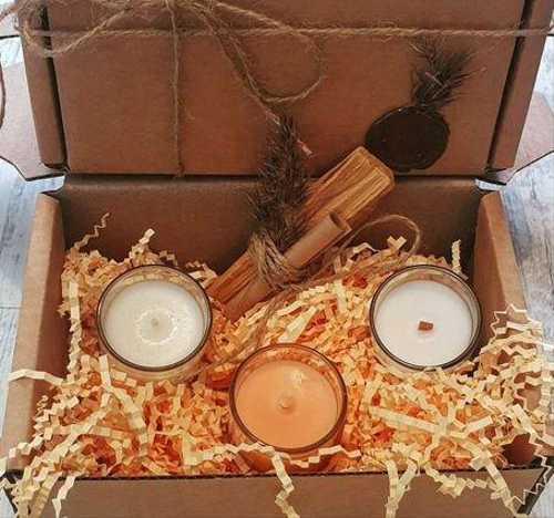 Подарочный набор свеч+Пало Санто