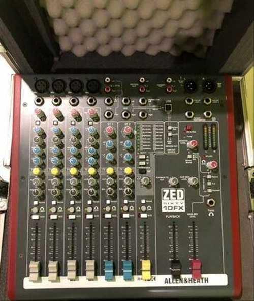 Микшерный пульт allen&heath ZED60-10FX и кейс