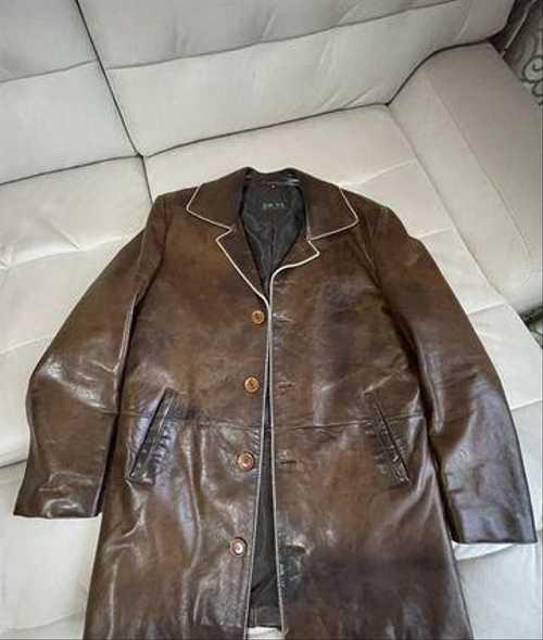 Продам кожаную мужскую куртку-френч 48-50 размер