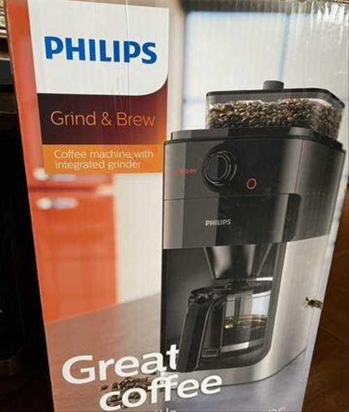 Кофемашина philips grind & brew hd7767