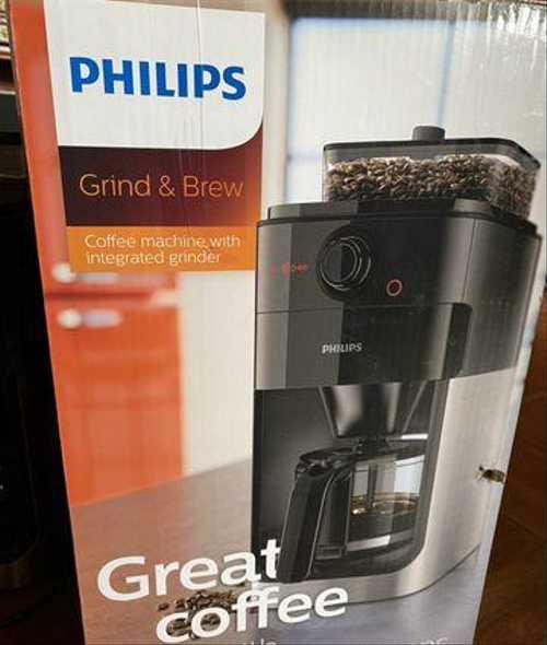 Кофемашина philips grind & brew hd7767