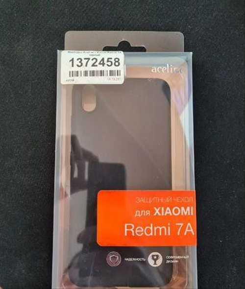 Чехол накладка на xiaomi redmi 7a чёрная