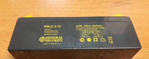Аккумуляторная батарея General Security GS 2,3-12