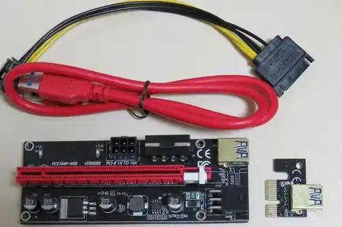 Райзеры riser pci ver009S для майнинга 6рin, mоlех