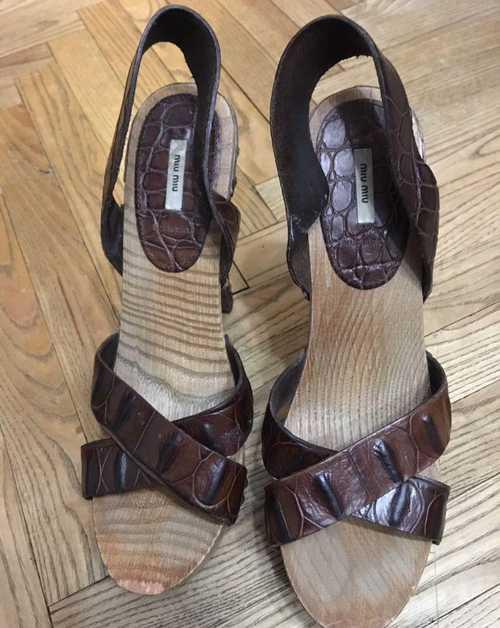 Босоножки miu miu