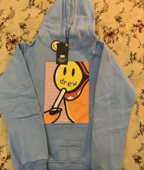 Худи drew голубой